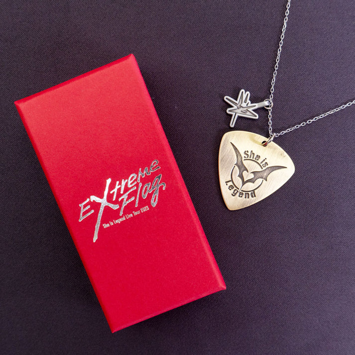 She is Legend Live Tour 2023 "Extreme Flag" 茅森月歌 ギターピックネックレス(Extreme F ...